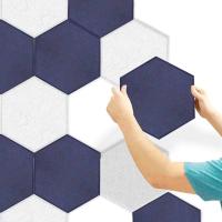 China DIY Adhesive Backing PET Acoustic Panels High Density for sale