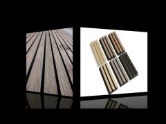 Pannello acustico composito di legno scanalato a prova di fuoco dell'animale domestico per la sala Corridoio