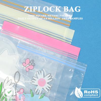 China Custom Thickness Grip Seal Ziplock Bags Eco Friendly Reusable Food Snack Storage Moisture Resistant Packaging for sale