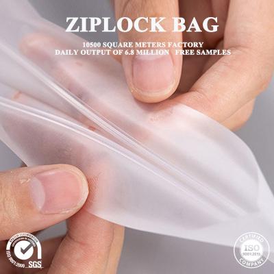 China Sustainable Custom Grip Seal Ziplock Pouches Heavy‑Duty Reusable Moisture Resistant for Dry Food Hardware & Household Storage for sale