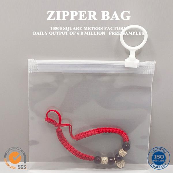 Quality Custom Thickened Clear Zipper Pouch High Capacity Slider Plastic Zipper Pouch for sale