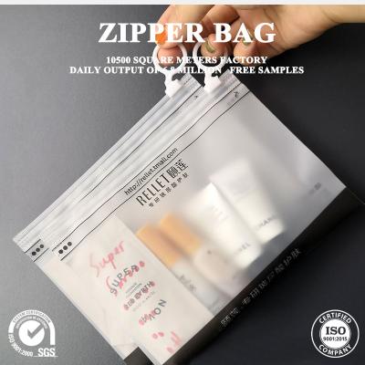China Custom Thickened Clear Zipper Pouch High Capacity Slider Plastic Zipper Pouch for sale