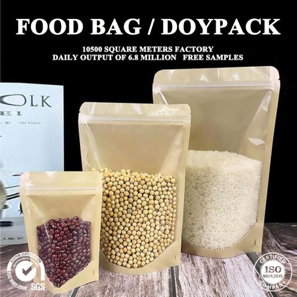 Quality Fully Leakproof Plastic Food Packaging Bag Space Saving With Reinforced Bottom for sale