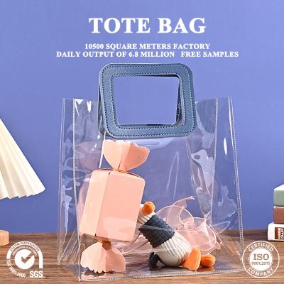 China Anti Tear Plastic Tote Bag Comfortable Grip For Convenience Store Commodities for sale