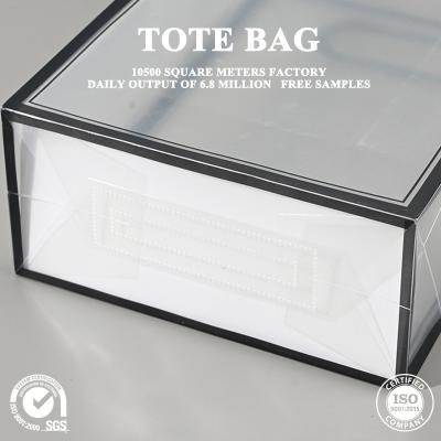 China Transparent Custom Pvc Tote Bag Stylish Design Lightweight For Carrying for sale