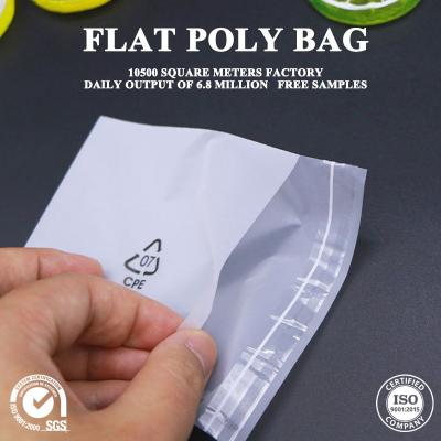 China Small Transparent Plastic Flat Bag Portable For Makeup Brushes Lip Gloss Mini Cosmetic Samples for sale