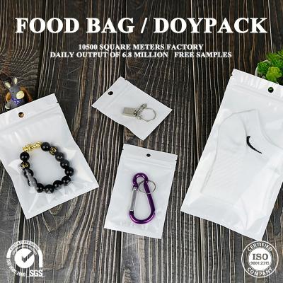 China Clear Window Odor Proof Reusable Zipper Stand Up Pouch for Dried Fruits and Pet Food Packaging for sale