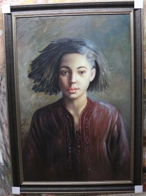 China hand painted portrait figure oil painting for sale