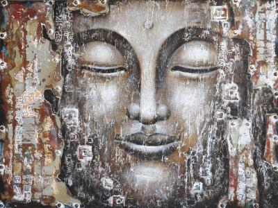 China asian style modern buddha oil painting for sale