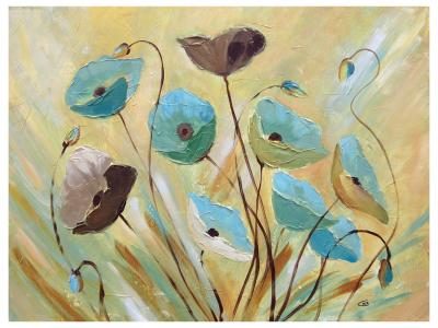 China impression modern flower art painting for sale