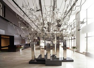 China Custom outdoor sculpture in stainless steel for sale
