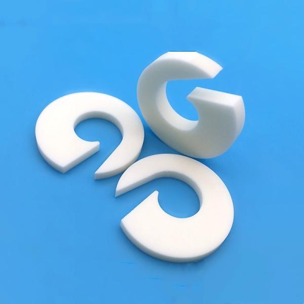 Quality Customized White Alumina Ceramic Washers Fitting High Precision Wear Resistant Ceramic Parts for sale