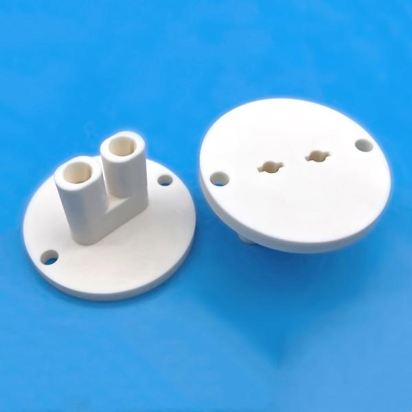 Quality Customized Alumina Ceramic Parts 95% 99% Industrial Ceramic Caps Ceramic Covers for sale
