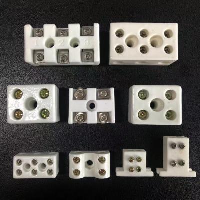China Industrial High Frequency Alumina Ceramic Terminal Blocks Multi Way 2 Way 3 Way for sale