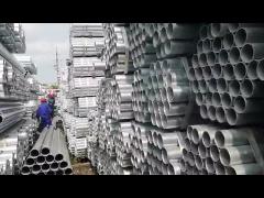 0.6-10mm Q235 galvanizou o círculo A53 A36 A500 da tubulação para a estrutura