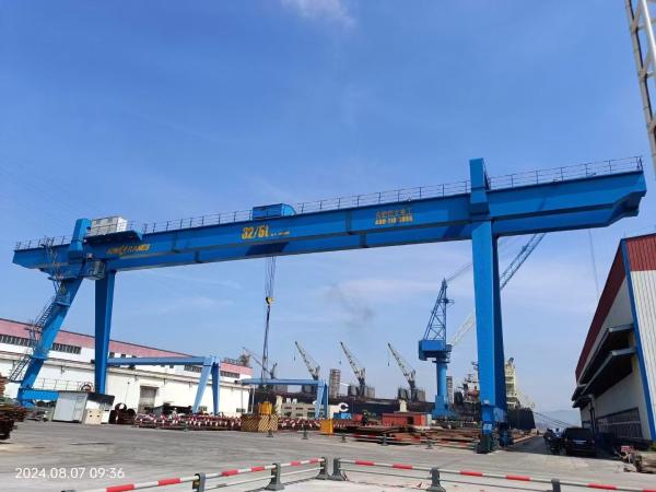 Quality Electric Traveling Single Girder Gantry Crane 10 Ton Radio Remote Control for sale