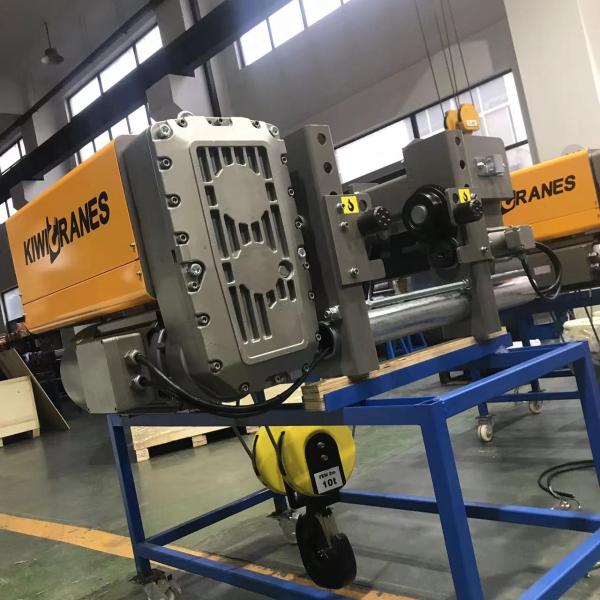 Quality 5 Ton 9m Electric Single Girder Wire Rope Hoist With Motorized Trolley for sale