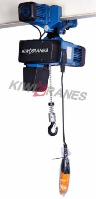 China Radio Remote Control Electric Chain Hoist 2 Ton With Motorized Trolley for sale