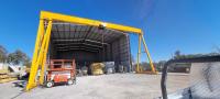 Quality Outdoor Use Electric Single Girder Gantry Crane 10 Ton Span 20m for sale