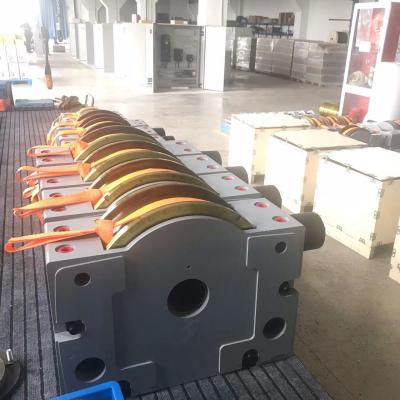 China Gantry Systems Rail Traveling Transfer Cranes Wheel Block With Drive Motor for sale