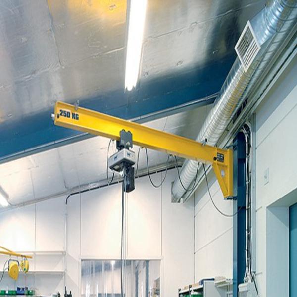 Quality Wall Mounted Jib Crane With Electric Hoist Free Standing Low Clearance 3000kg for sale