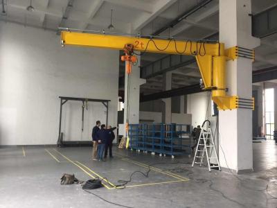 Cina Gru a bandiera a parete con paranco elettrico, autoportante, a basso ingombro, 250 kg in vendita