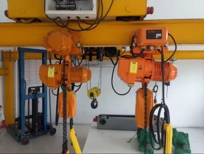 China 5Ton Electric Chain Hoist with Dual Lifting Speed and Motorized Trolley for sale