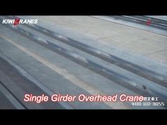 warehouses factories electric single girder overhead crane 3 ton span 12m