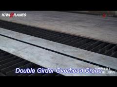workshop electric double girder overhead crane 20 ton span 22m