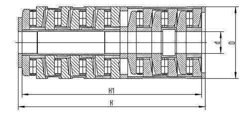 M7CT18100 T7AR18100 Twin screw extruder gearbox Tandem bearings
