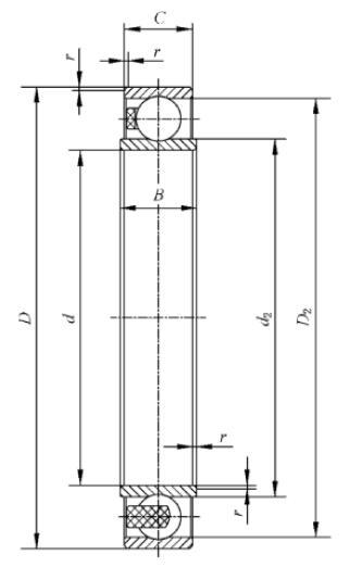 Cuscinetti flessibili dei robot (cuscinetto armonico dell'ingranaggio dell'onda di sforzo dell'azionamento)
