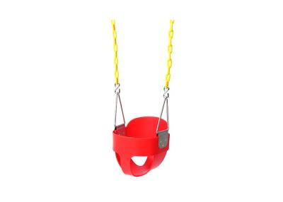 China Outdoor Kids Bucket Swing 8 Pounds , Red Bucket Swing Seats For Children for sale