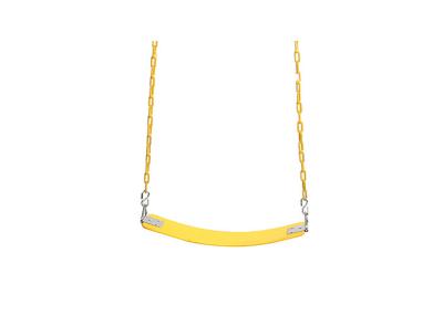 China Safe Commercial Belt Swing Seat EVA Material Yellow Color For Children for sale