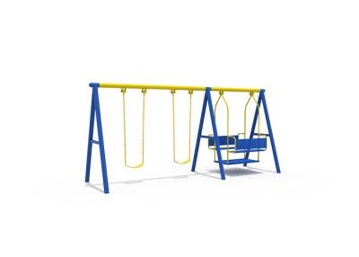 China Face To Face Baby Swing And Slide Set , Childrens Garden Swing Set ASTM Certification for sale
