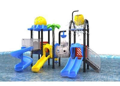 China Kids Outdoor Plastic Playset , Adjustable Size Toddler Friendly Water Parks for sale