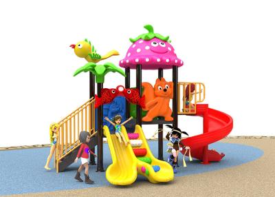 China Winter Protect Plastic Slide Set , Funny Color Kids Slide Set With Customized Size for sale