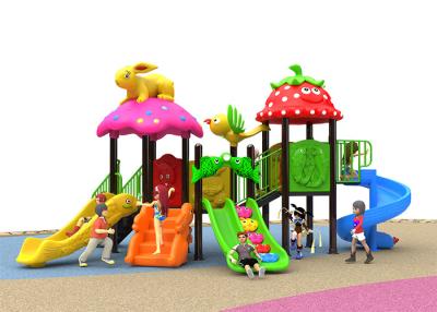 China Summer Adventure Kids Outdoor Plastic Slide Red Color For 2 - 8 Years Old for sale