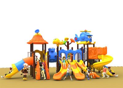 China Anti Skid Rope Climbing Childrens Plastic Playground Orange Color For Summer for sale