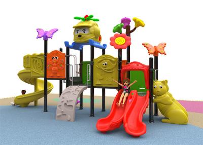 China Galvanized Steel Toddler Plastic Playground Sets , Exercise Kids Plastic Swing Set for sale