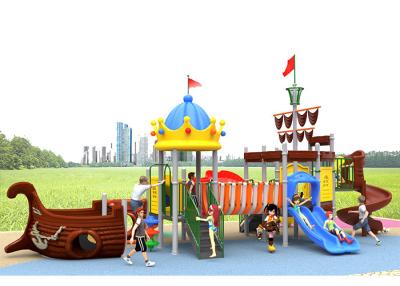 China Winter Protect Plastic Slide Set , Funny Color Kids Slide Set With Customized Size for sale