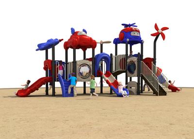 China Durable Plastic Childrens Slide , Outdoor Plastic Playsets Carton House Theme for sale