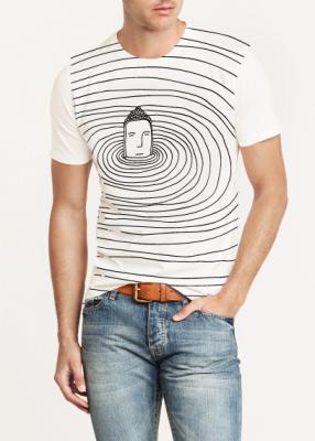 China Mens organic GOTS certified cotton T shirt Printed en venta