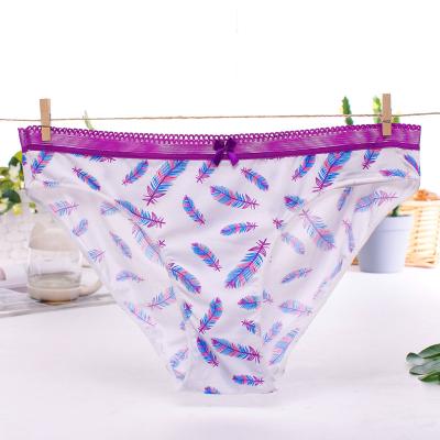 China Smooth Silk Material Women Underwear Sexy Panty en venta