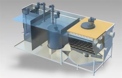 중국 높은 부하에 저항력 있는 얇은 공기 플로테이션 첨단 작동 원리로 물 처리 장비 판매용