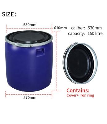Cina 150L contenitori chimici di plastica del metallo dell'HDPE pp in vendita