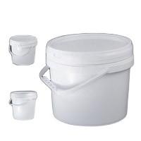 China 22.2cm White Five Gallon Buckets With Lid Corrosion Resistant for sale