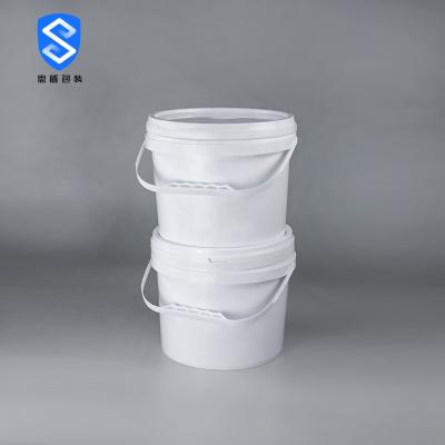 China 22.2cm White Five Gallon Buckets With Lid Corrosion Resistant for sale