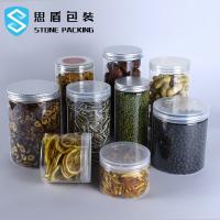 China 280ml 85x65mm Clear PET Plastic Storage Jar with PP Screw Cap for Kitchen Food for sale