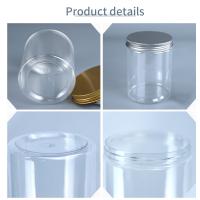China 280ml 85x65mm Clear PET Plastic Storage Jar with PP Screw Cap for Kitchen Food for sale