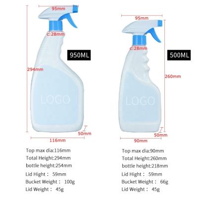 Cina 116*294mm 90*218mm disinfettano la bottiglia 950ml 500ml dello spruzzo dell'ANIMALE DOMESTICO in vendita